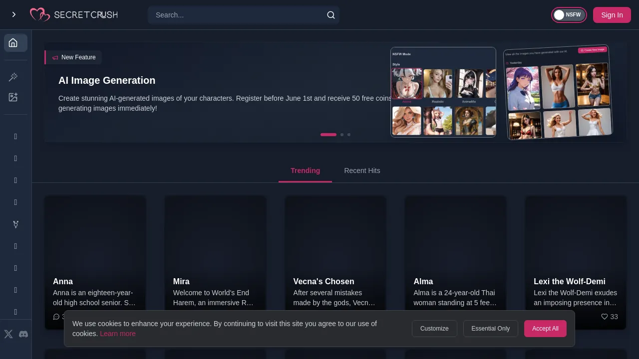 60 AI Nsfw Tools - BestofAI